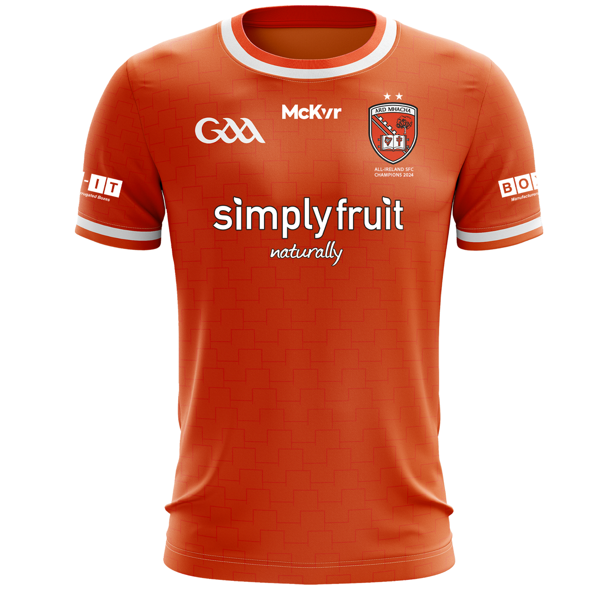 McKvr Armagh GAA Official All Ireland Winners Jersey - Womens - Orange ...