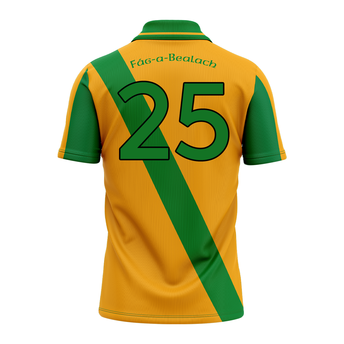 McKvr Faughs GAA Numbered Playing Jersey - Youth - Amber – McKeever ...