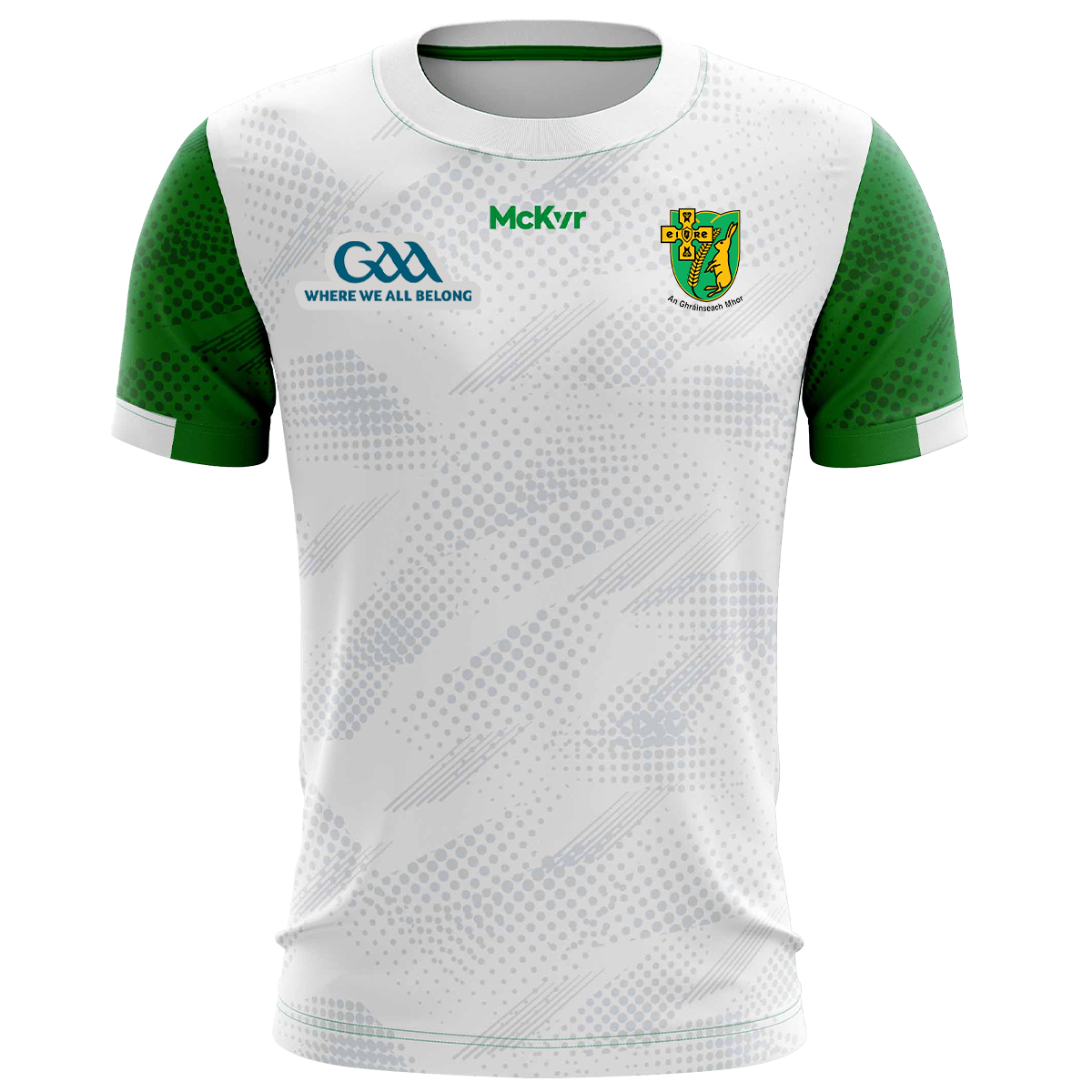 McKvr Granemore GFC GAA For All Jersey - Adult - White – McKeever Sports IE