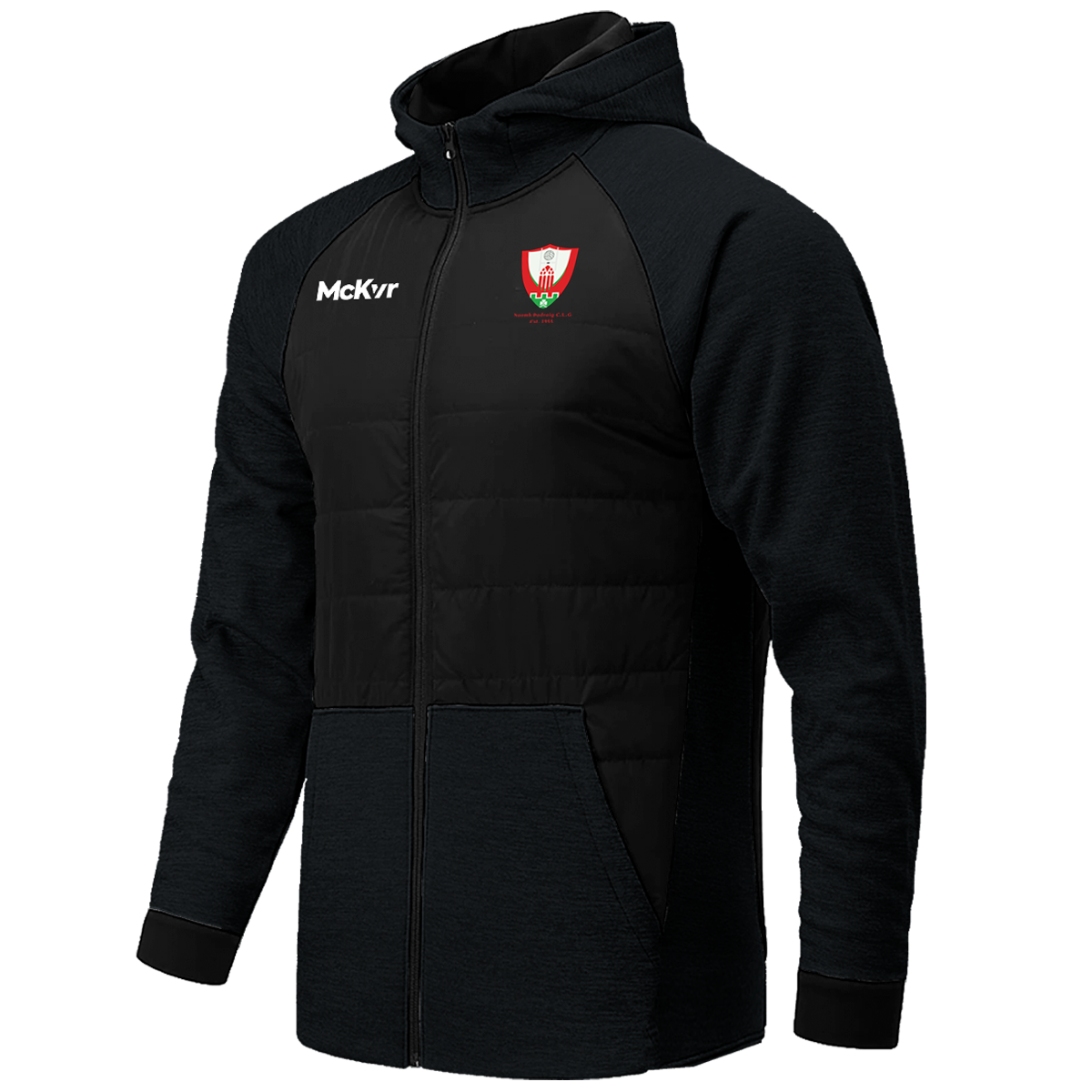 McKvr Dromahair GAA Core Pro Interlock Jacket - Youth - Black ...