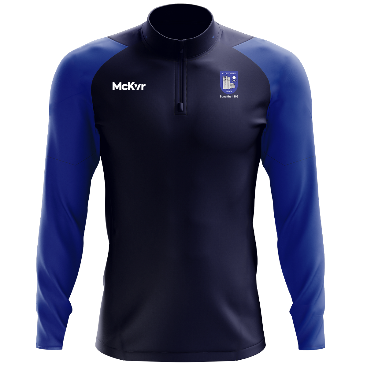 McKvr Round Towers Lusk Core Pro 1/4 Zip Top - Adult - Navy/Royal ...