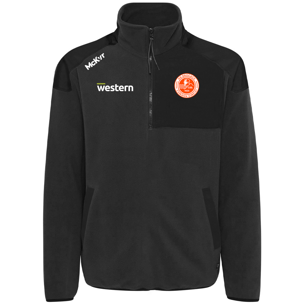 McKvr Brocagh Emmetts GFC Core Pro 1/4 Zip Fleece - Adult - Black ...