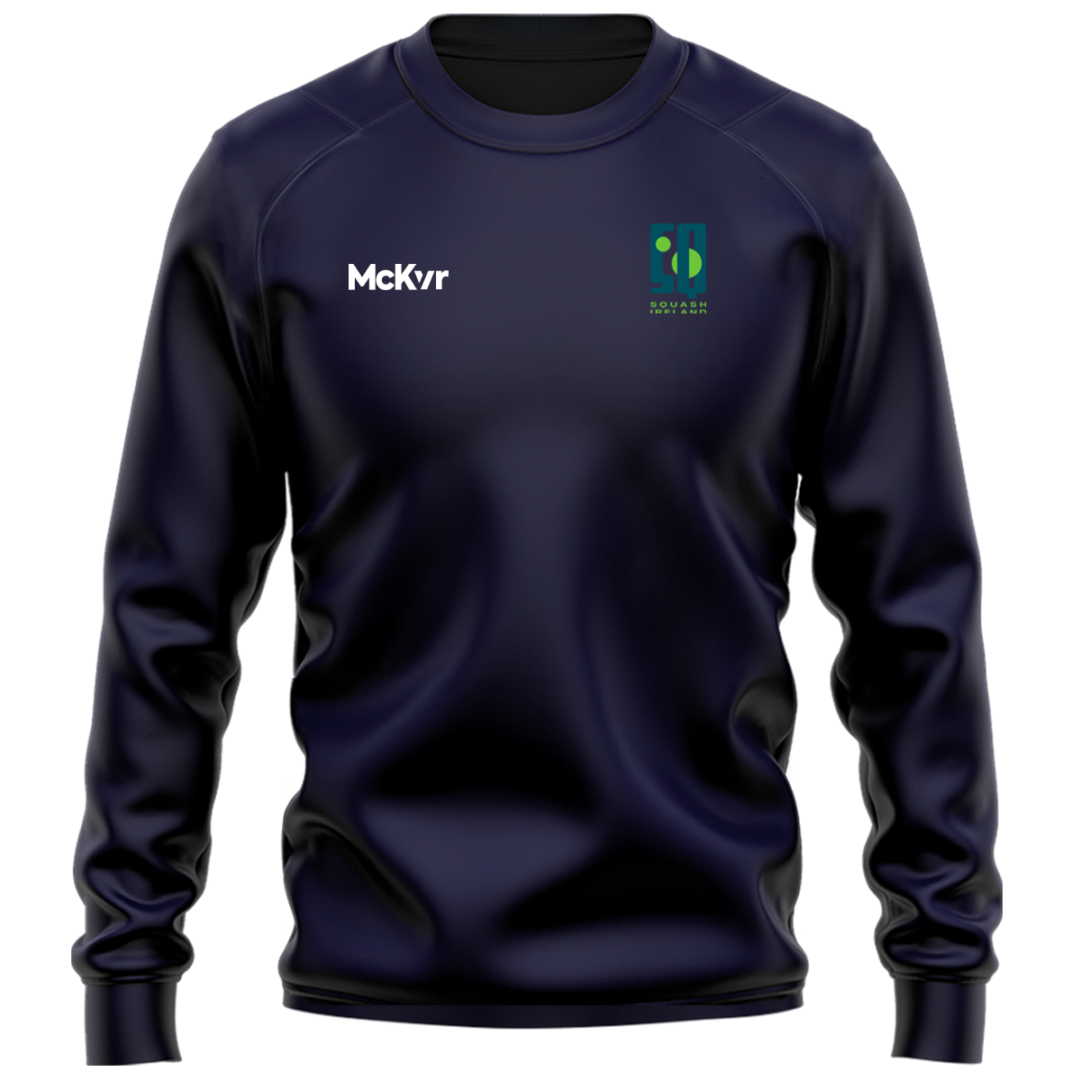 McKvr Squash Ireland Core Pro Sweat Top - Adult - Navy – McKeever Sports IE