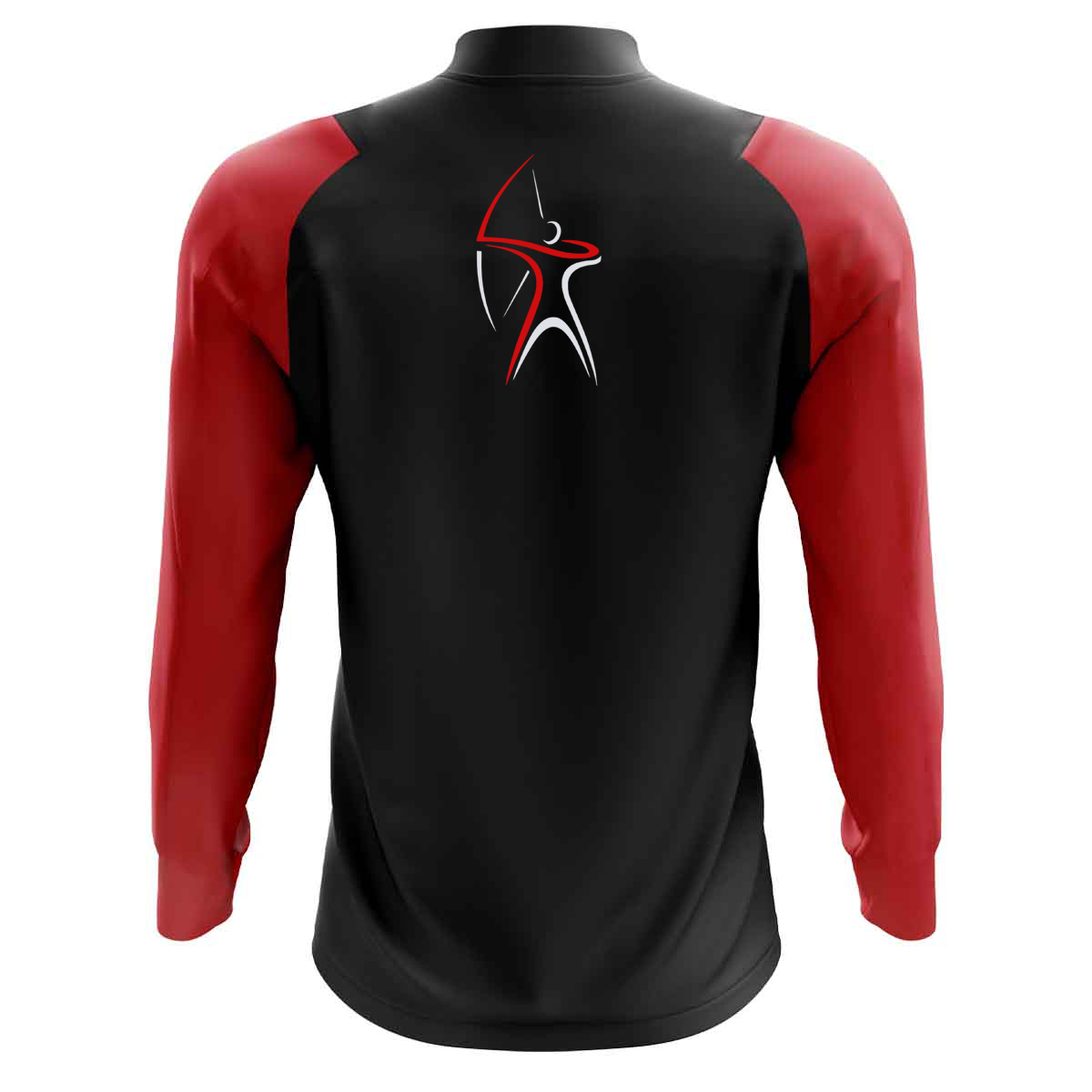 McKvr Queens Archery Core Pro 1/4 Zip Top - Adult - Black/Red ...