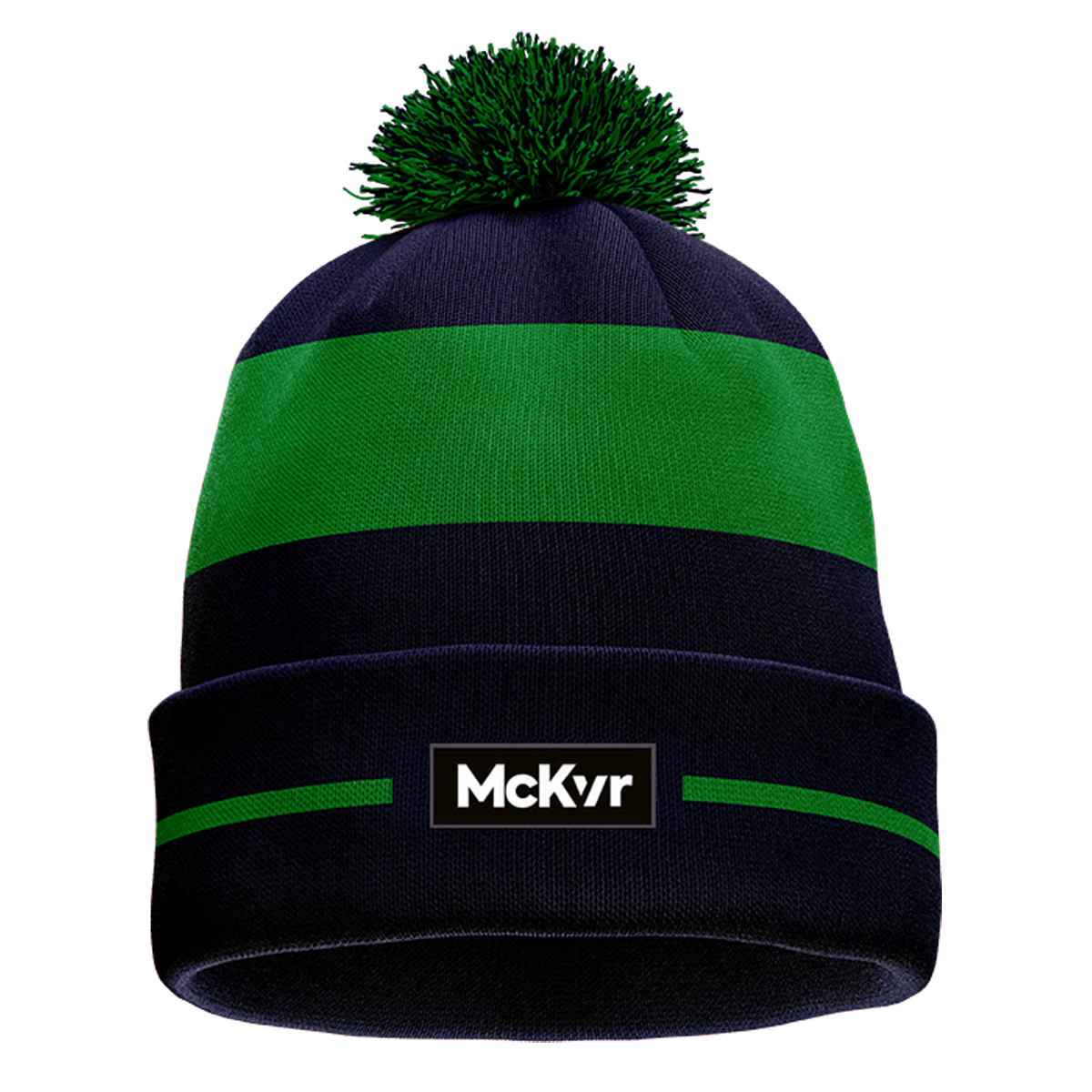 McKvr Faughs GAA Core Pro Bobble Hat - Adult - Navy/Green – McKeever ...