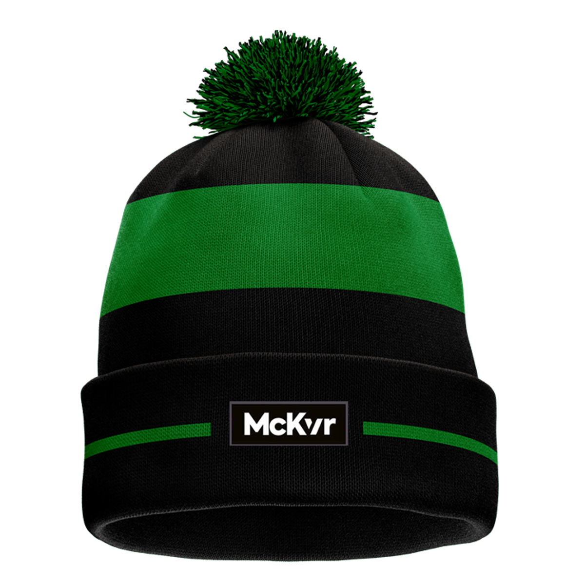 McKvr Boyne RFC Core Pro Bobble Hat - Adult - Black/Green – McKeever ...