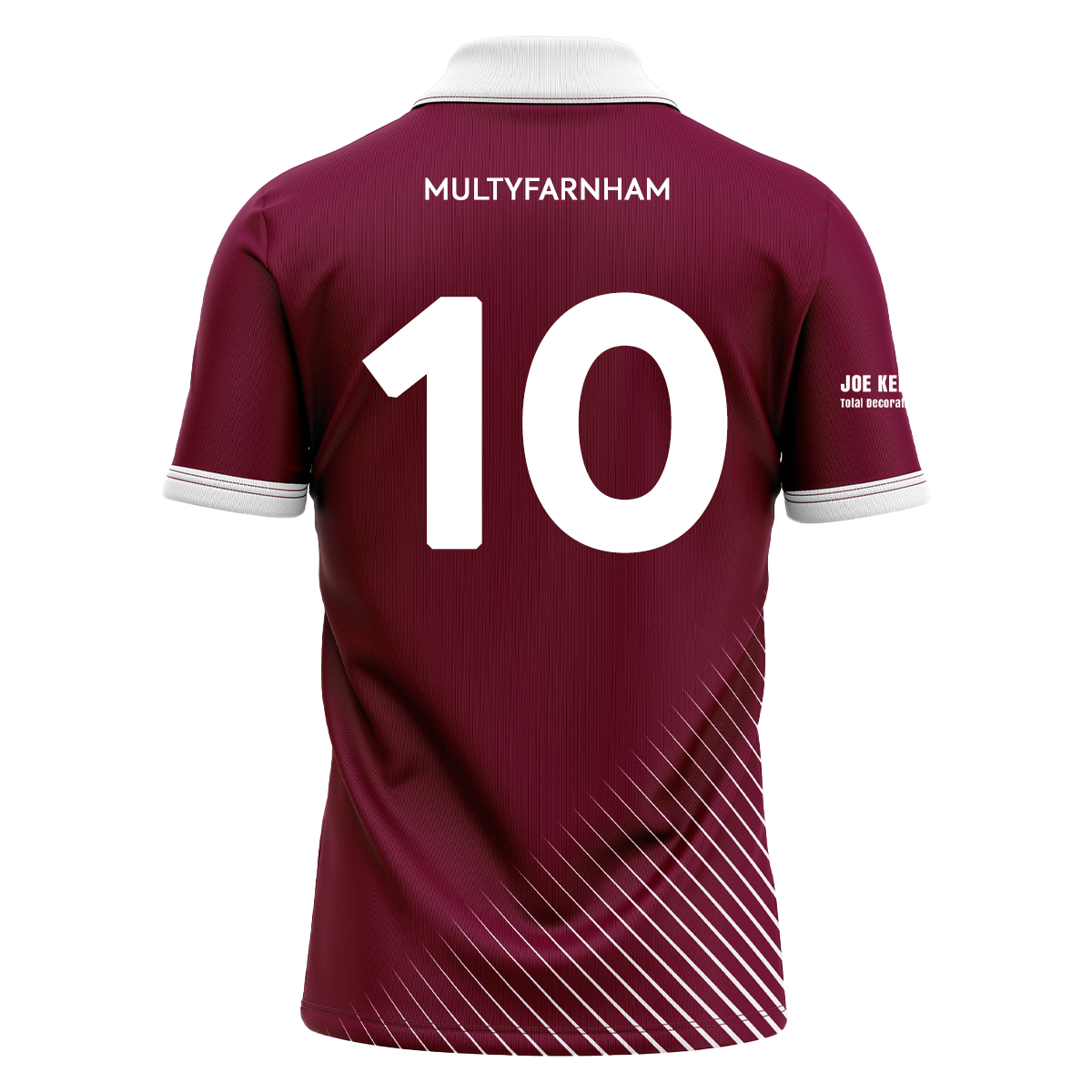 McKvr Multyfarnham GAA Numbered Home Jersey - Adult - Maroon – McKeever ...