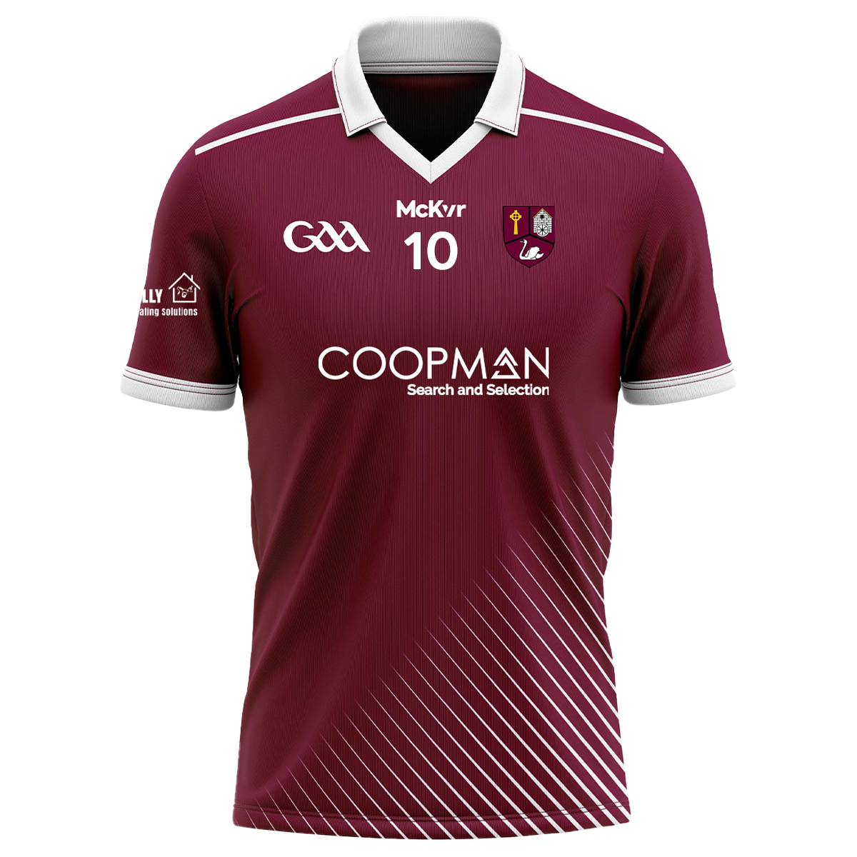 McKvr Multyfarnham GAA Numbered Home Jersey - Adult - Maroon – McKeever ...
