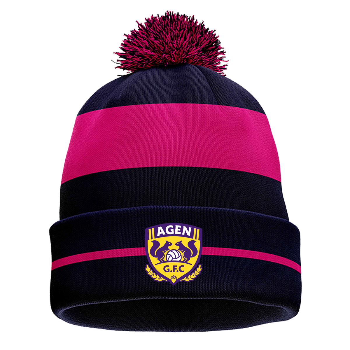 McKvr Agen GFC Core Pro Bobble Hat - Adult - Navy/Pink – McKeever Sports IE
