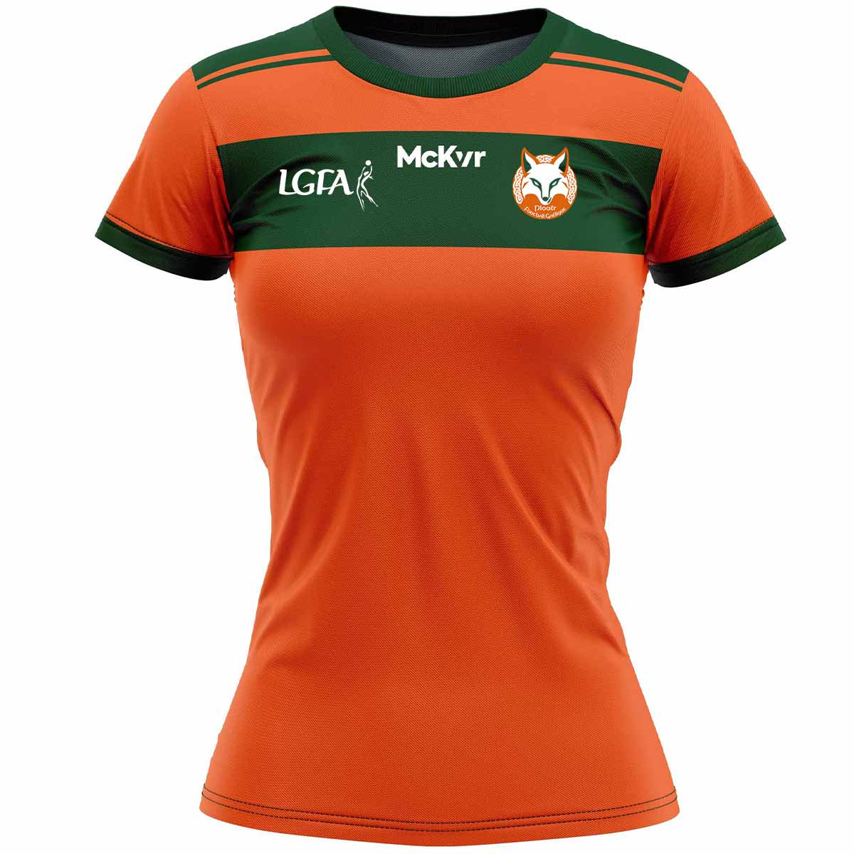 McKvr Plouer LGFA Goalkeeper Jersey - Womens - Orange/Green – McKeever ...