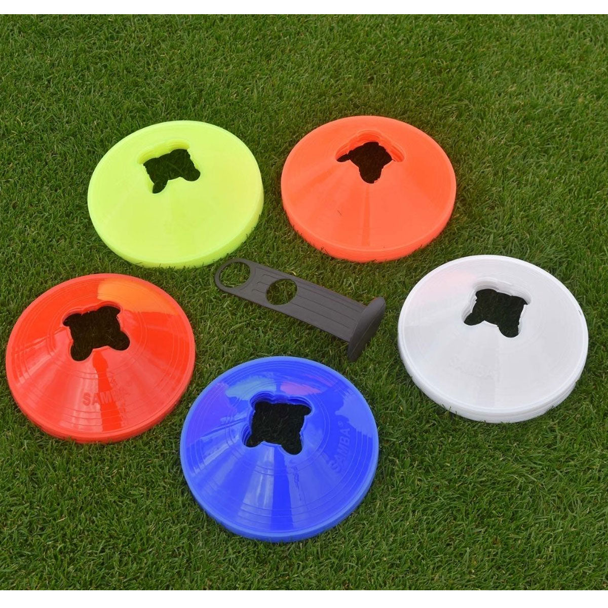 Samba Space Marker Cones with stand - Set of 50 - Multicolour ...